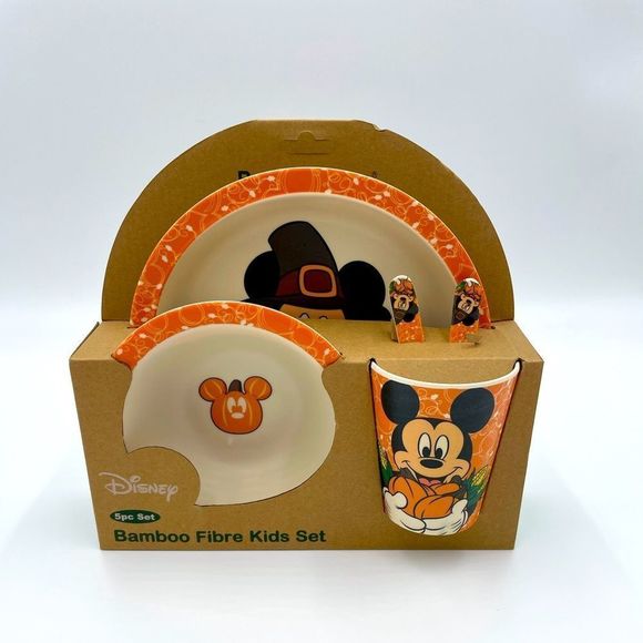 Disney | Other | Disney Mickey Mouse Bamboo Fiber Kids Set | Poshmark